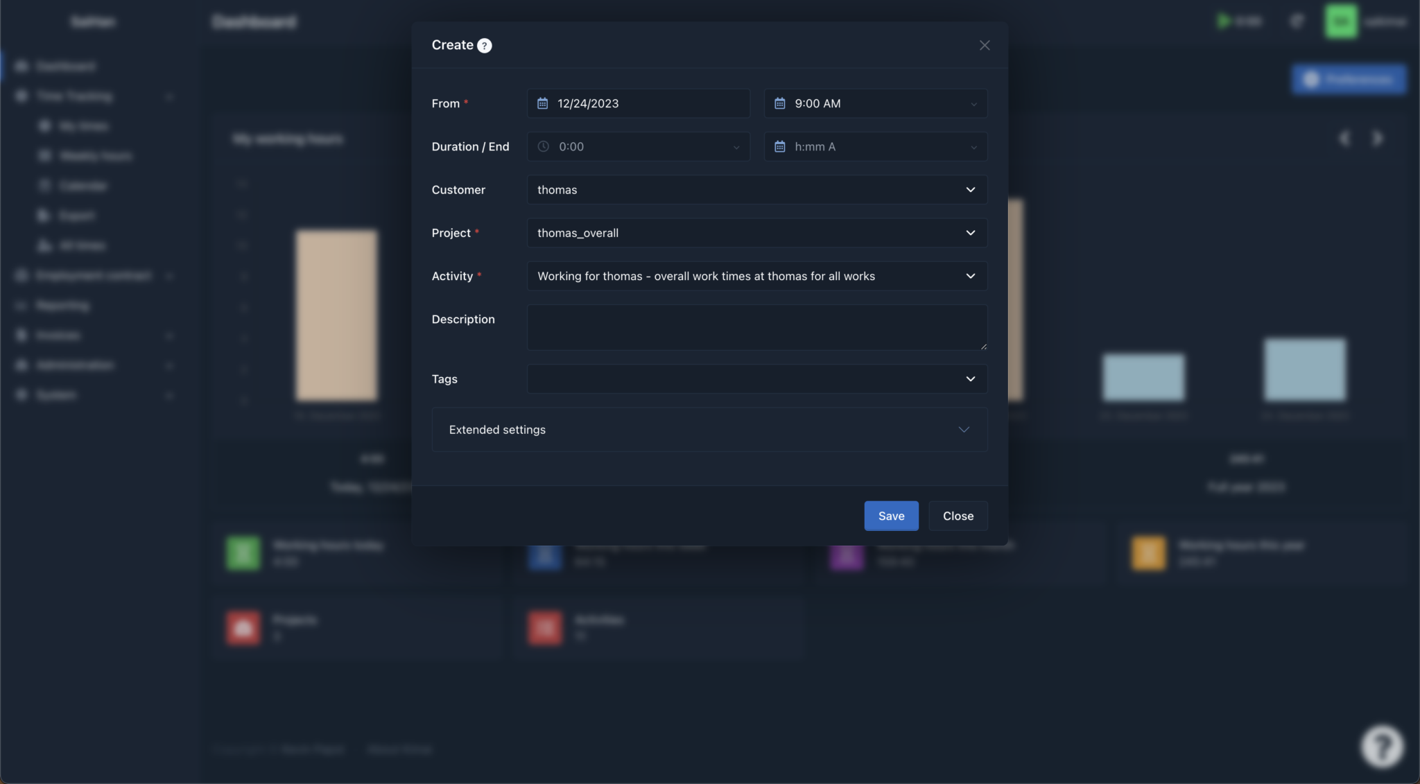 Free Open Source Time Management App Kimai Sai Memo